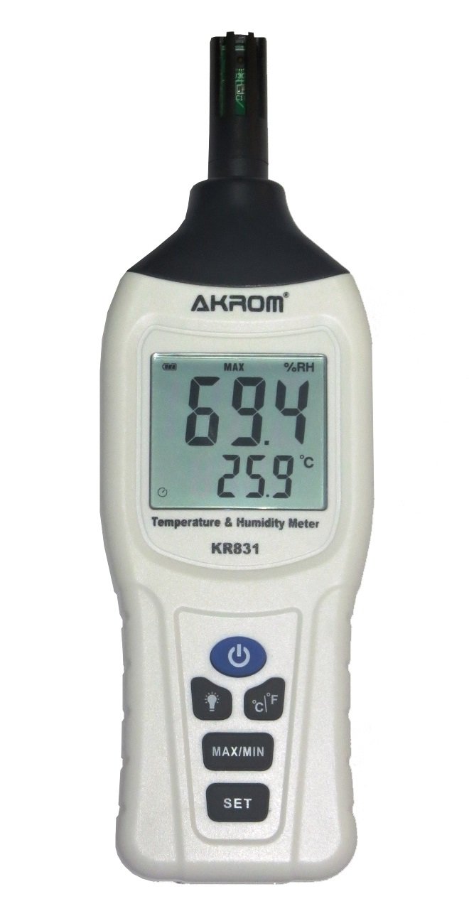 Medidor Temperatura Umidade Ponto de Orvalho - Akrom Kr831 | MadeiraMadeira