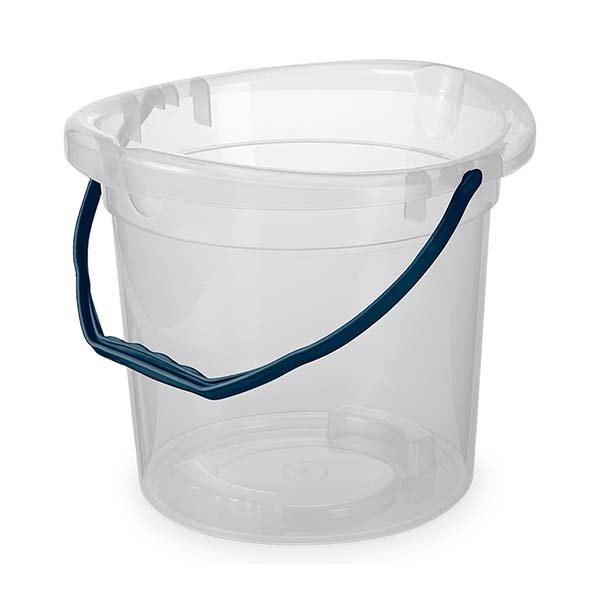 Balde com Alça 11 Lt Plasvale Transparente | MadeiraMadeira
