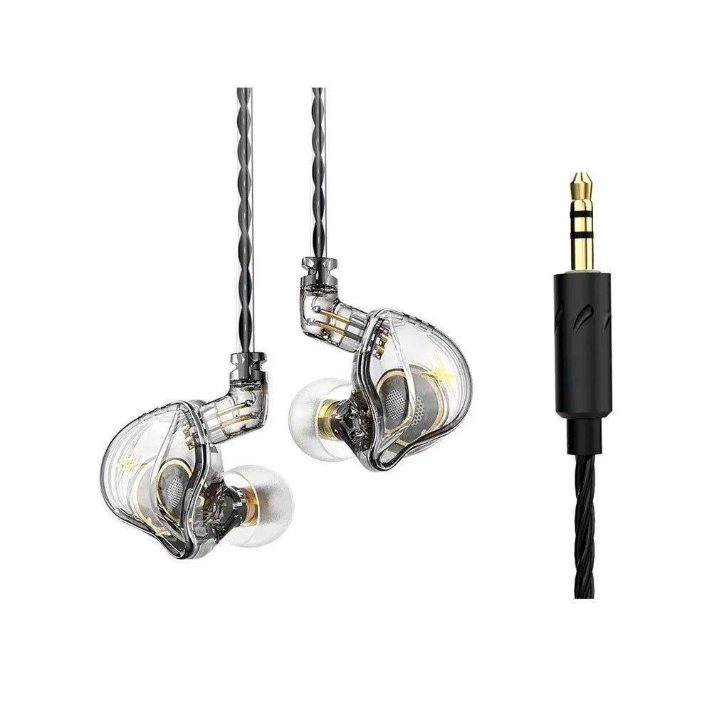 Fone de Ouvido P/ Retorno Qkz Zxt sem Mic Transparente - Ac2489cl ...
