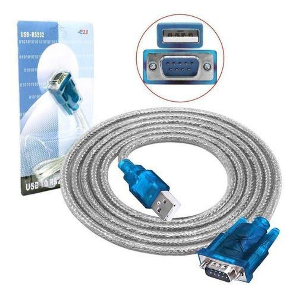 Conversor Usb 2.0 X Serial Rs232 Db9 9 Pinos Com3 921 Kbps | MadeiraMadeira