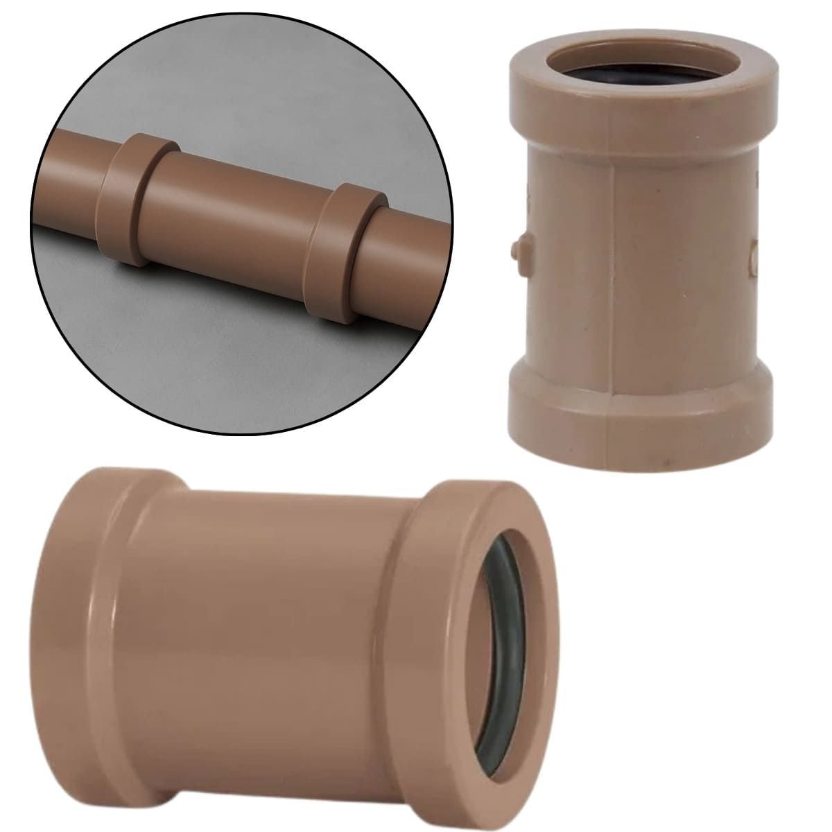 Luva de Correr Pvc Soldável para Encanamento Conexão 20mm | Akato ...