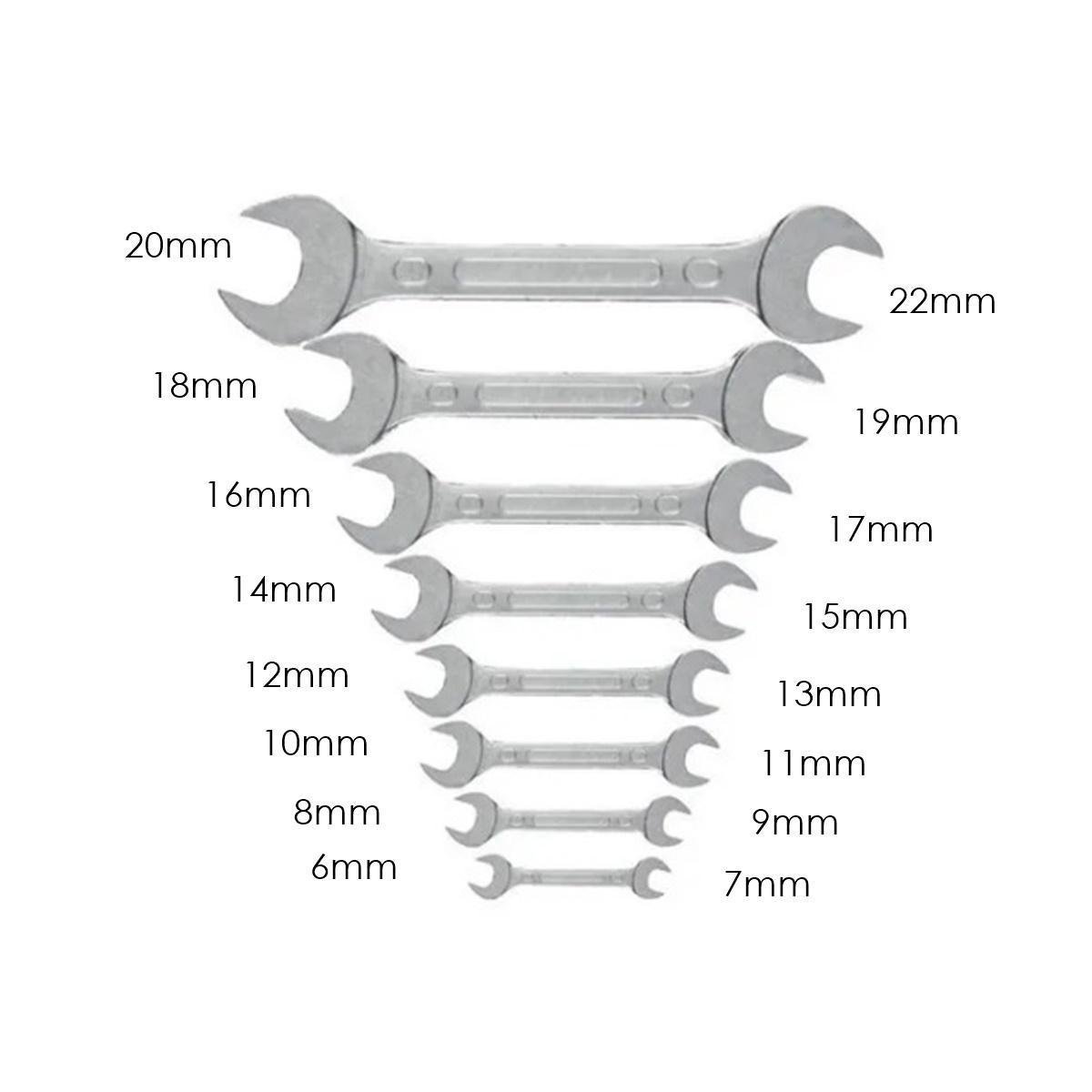 Jogo De Chave Fixa 8 Peças Bfh1057 - Bestfer | MadeiraMadeira