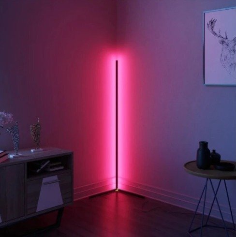 Luminária de canto / Led RGB /colorido / Luminária de chão /Abajur de ...