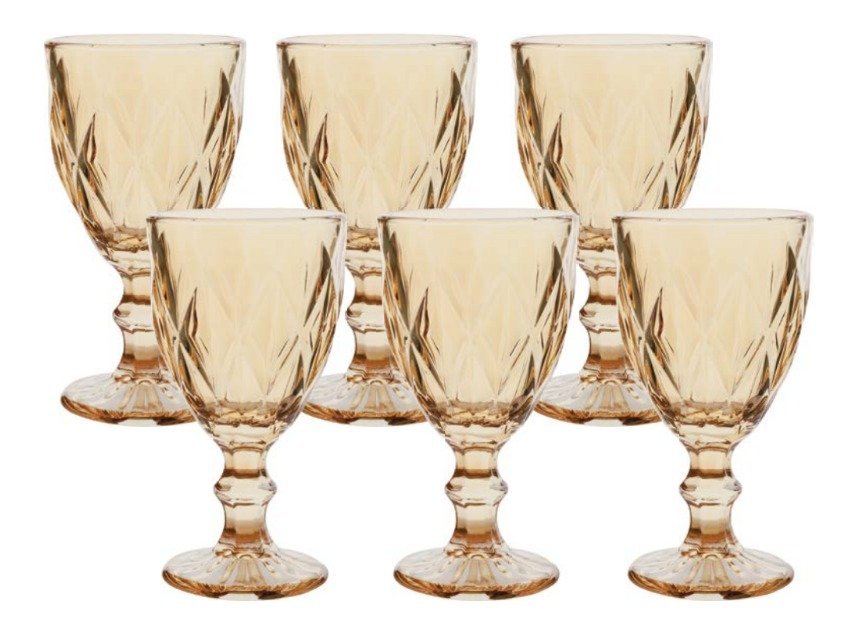 Jogo de Taças Âmbar - 350 Ml C/ 6 Pç | MadeiraMadeira