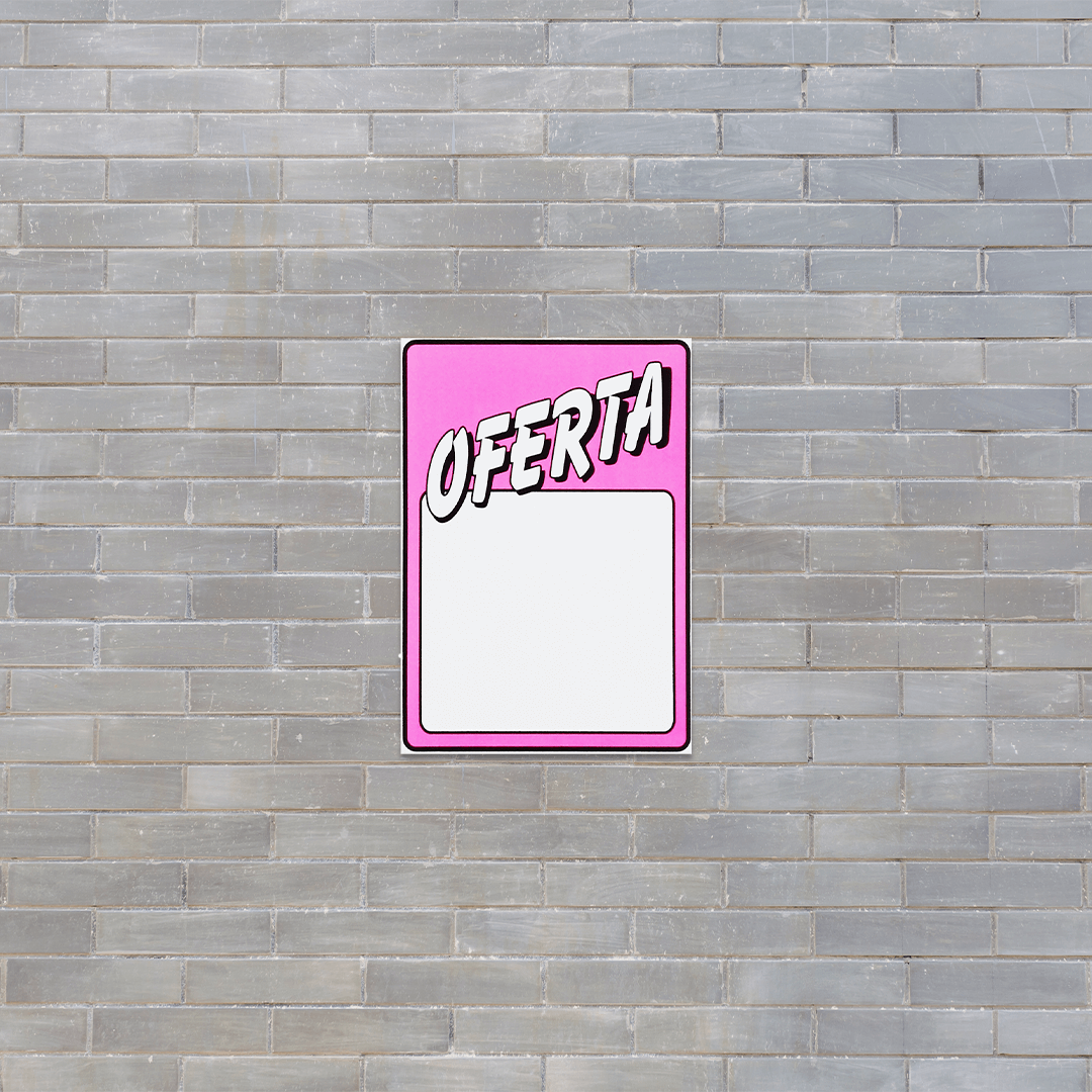 Combo 3 Placas De Sinalização Oferta 20x30 Acesso - P-18 F9e ...