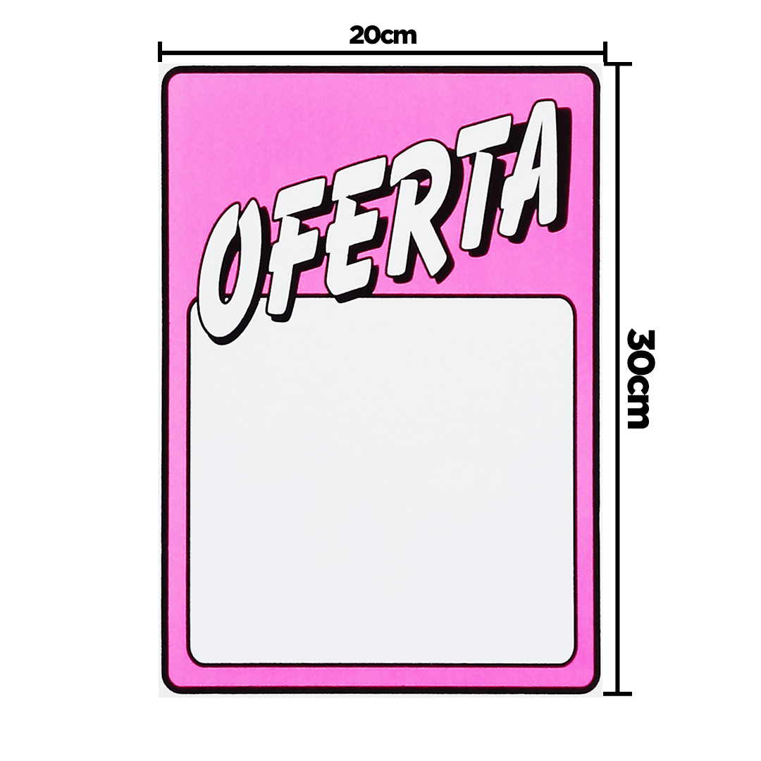 Combo 3 Placas De Sinalização Oferta 20x30 Acesso - P-18 F9e ...