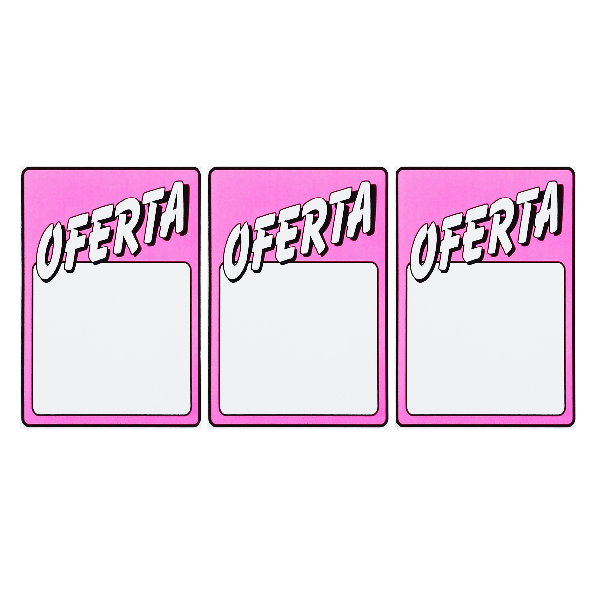 Combo 3 Placas De Sinalização Oferta 20x30 Acesso - P-18 F9e ...