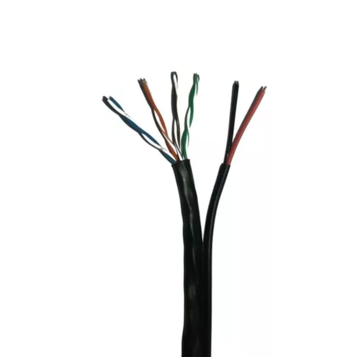 Cabo de Rede C/ Alimentação Multi Câmeras Cftv 300m Sintel Preto ...