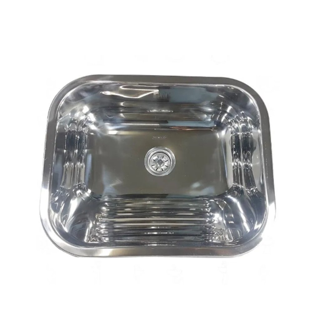 Tanque Inox 50x40x23cm Com Cuba Inox N1 46x30x17cm 304 Kit | MadeiraMadeira
