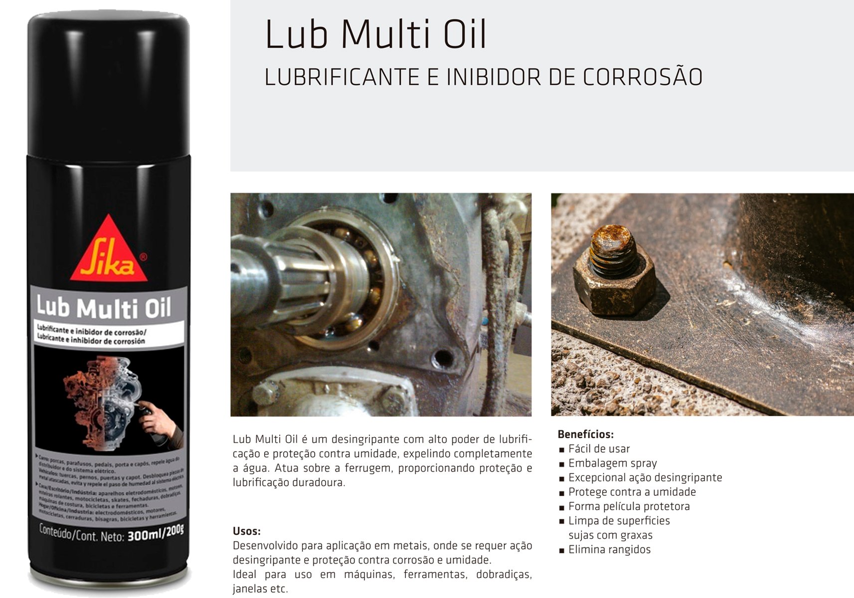 Sika Spray Oleo Anticorrosivo Desingripante Lubricante | MadeiraMadeira