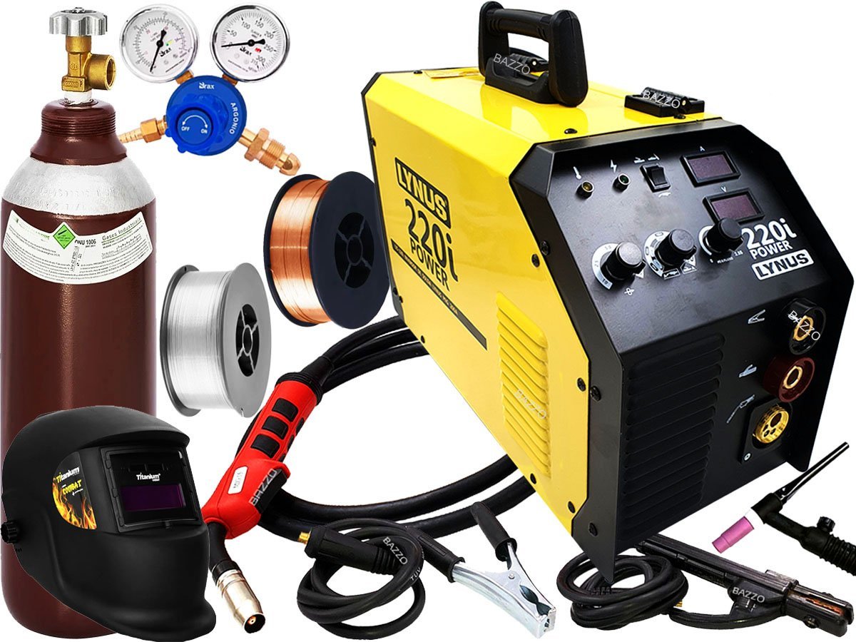 Maquina Solda Mig 220 Tig Mma Completa Cilindro Tocha Masc | MadeiraMadeira