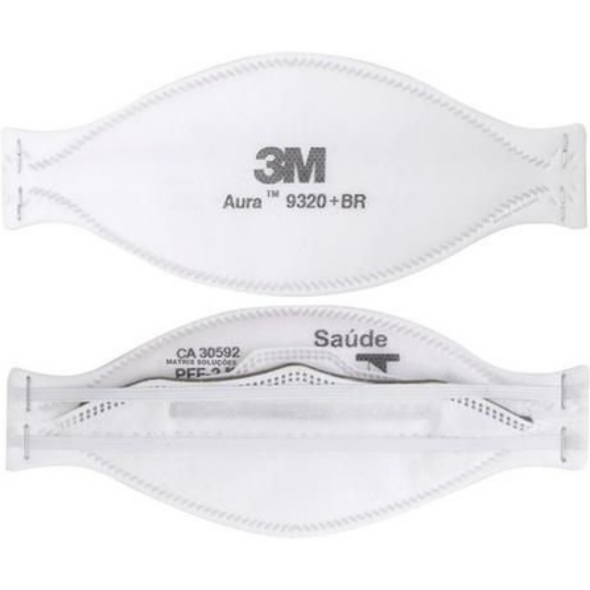 10 Máscaras Respirador Pff2 3m Aura 9320 +br N95 Sem Válvula ...