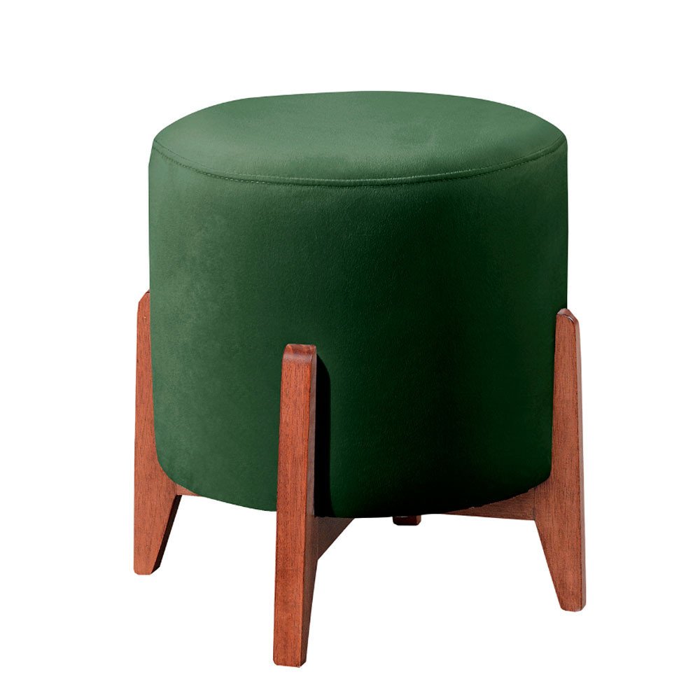 Conjunto 2 Puffs Thor Luxo em Madeira Maciça Castellar Móbile ...