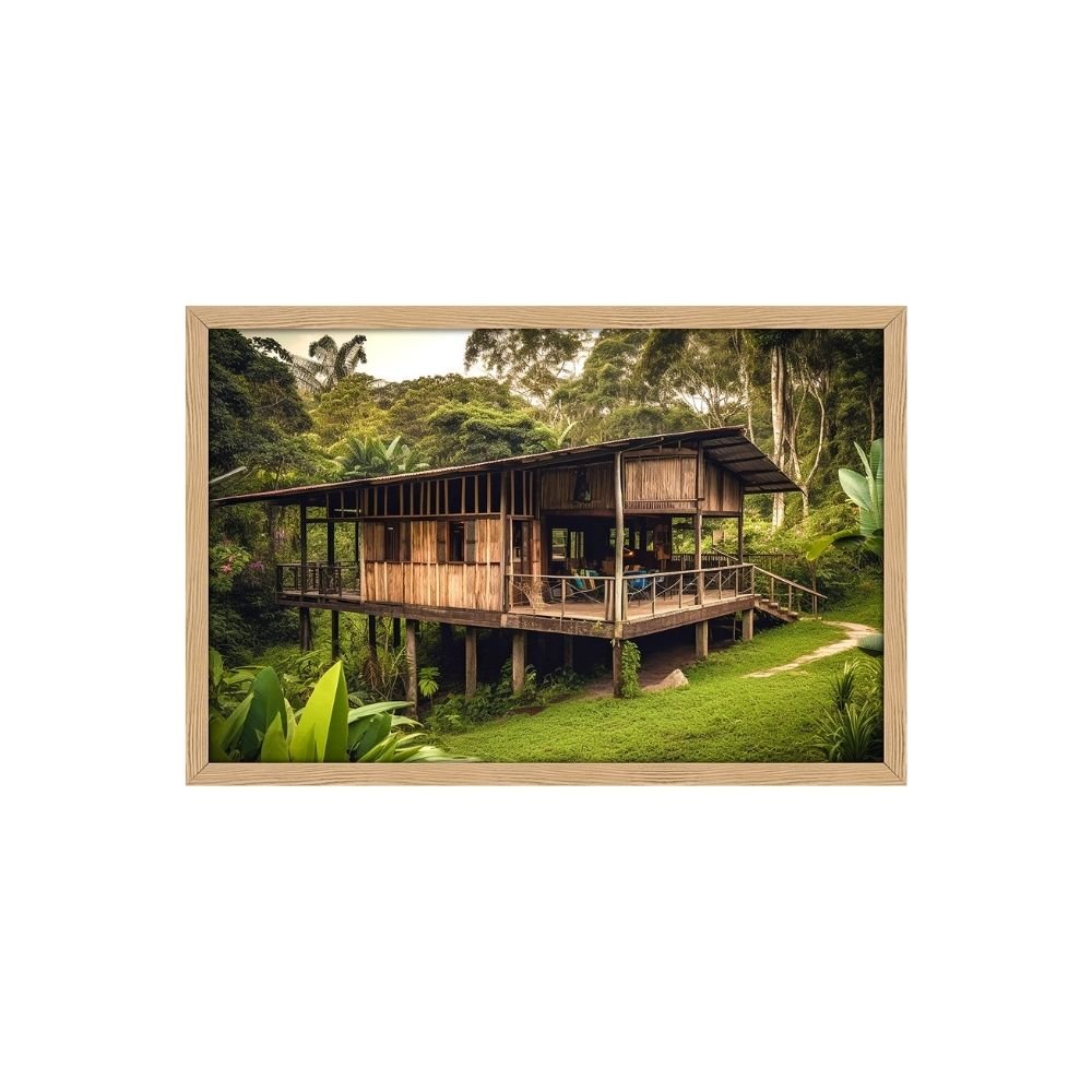 Quadro Decorativo Casa de Bambu: Mod. 0399 Collor-ink Mod.0399 60 X ...