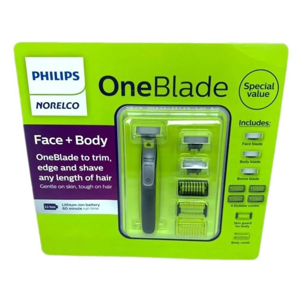 Barbeador Philips Norelco One Blade Face Body | MadeiraMadeira