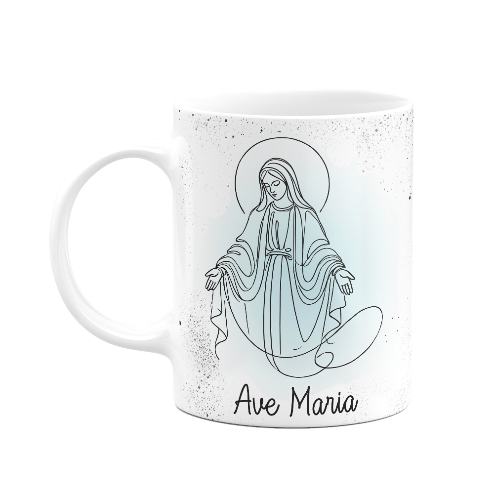 Caneca Religiosa Orações - Ave Maria - 325ml | MadeiraMadeira