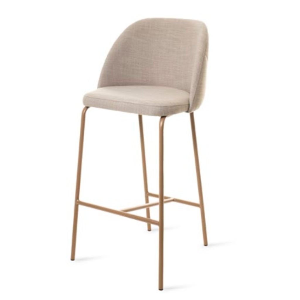 Banqueta 82 G C/ Pé Dourado C259 Deccor Design | MadeiraMadeira