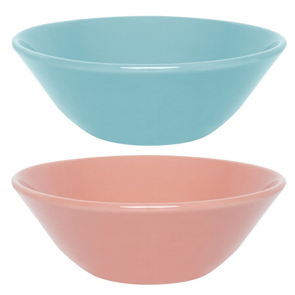 Kit Tigelas Conic Azul Claro e Rosa 2 Peças Oxford® Cerâmica 500ml ...