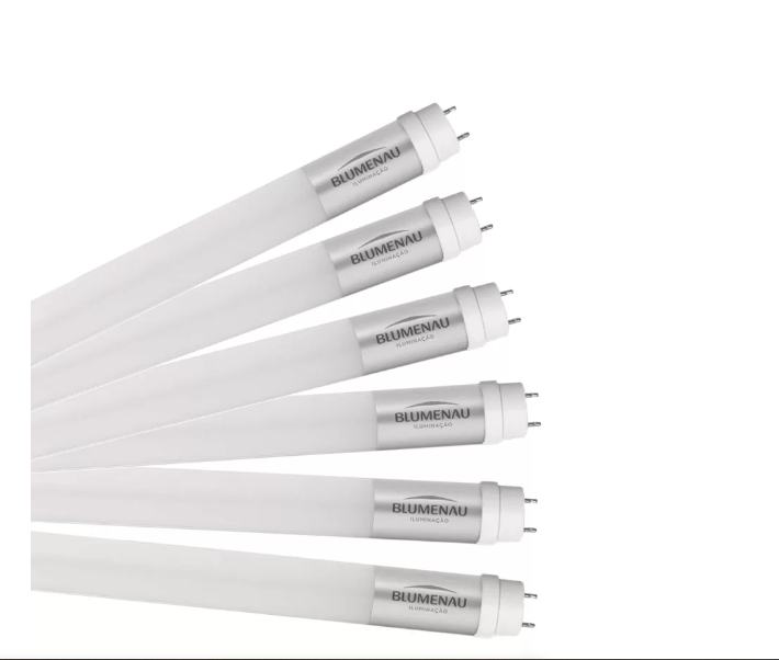 Kit 10 Lâmpadas de Led Tubular T8 Bivolt 240cm 40W Blumenau 6500k | MadeiraMadeira