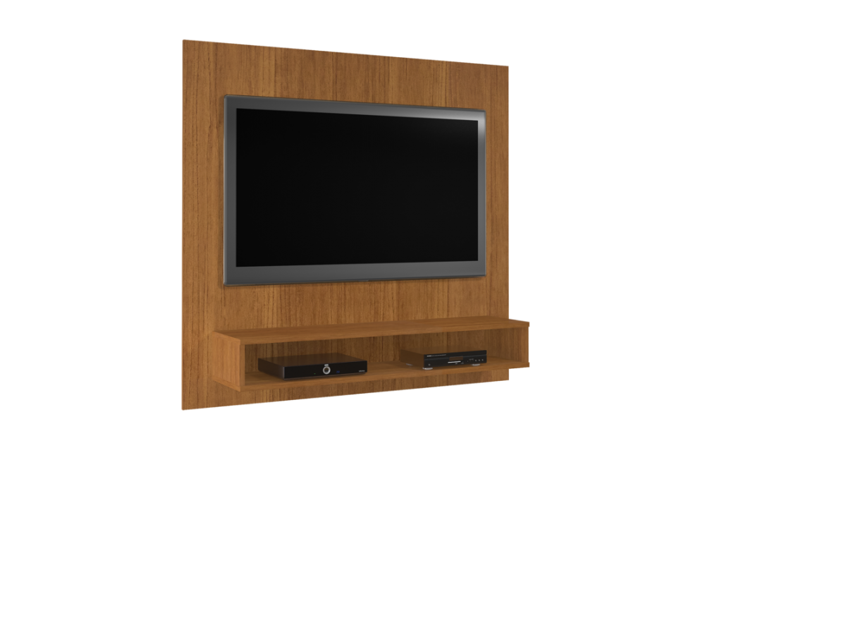 Painel para TV ate 47 Polegadas com Nicho Niquel JCM Movelaria Cinamomo ...
