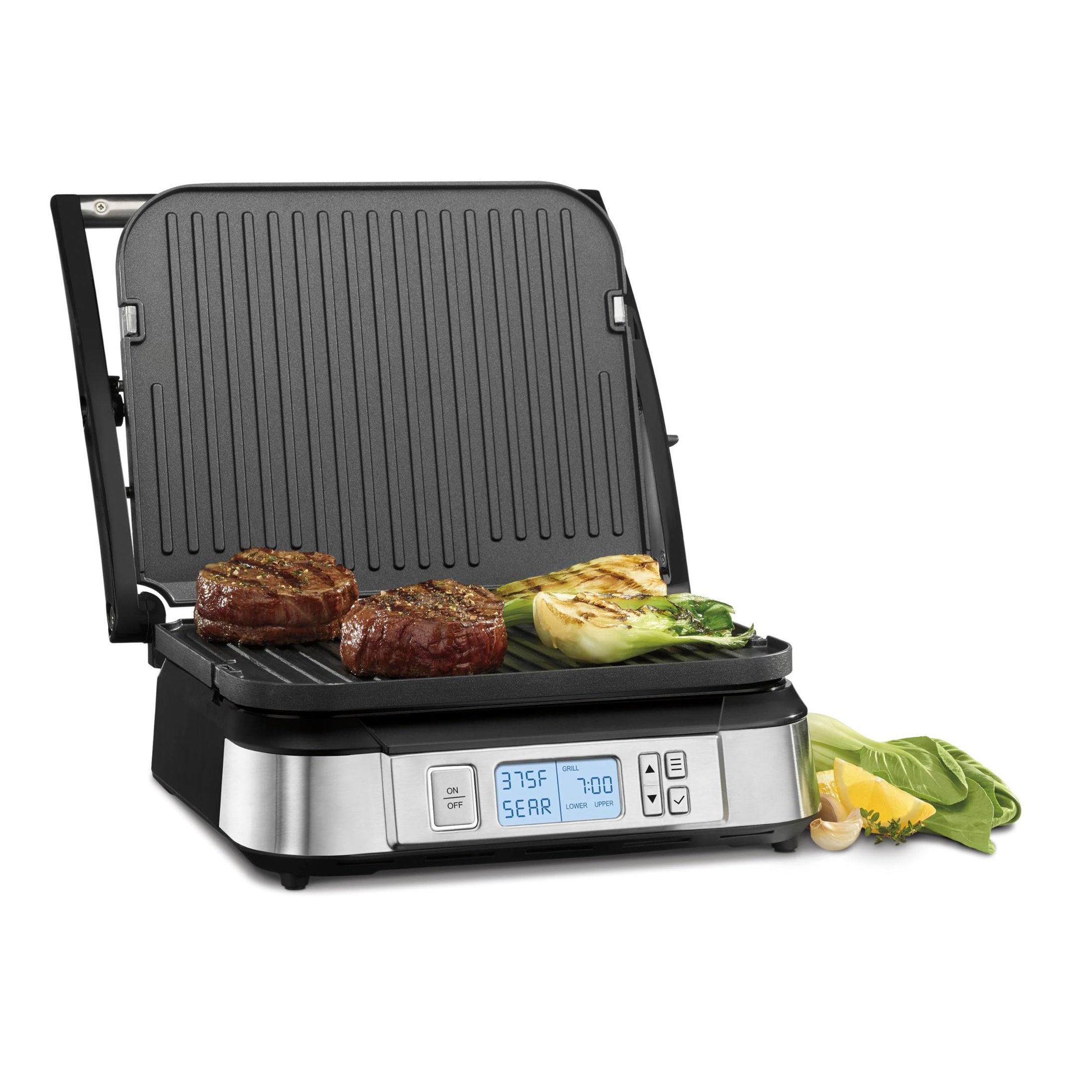 Cuisinart Griddler 1500w com Modo Smoke-less e Placas Reversíveis ...