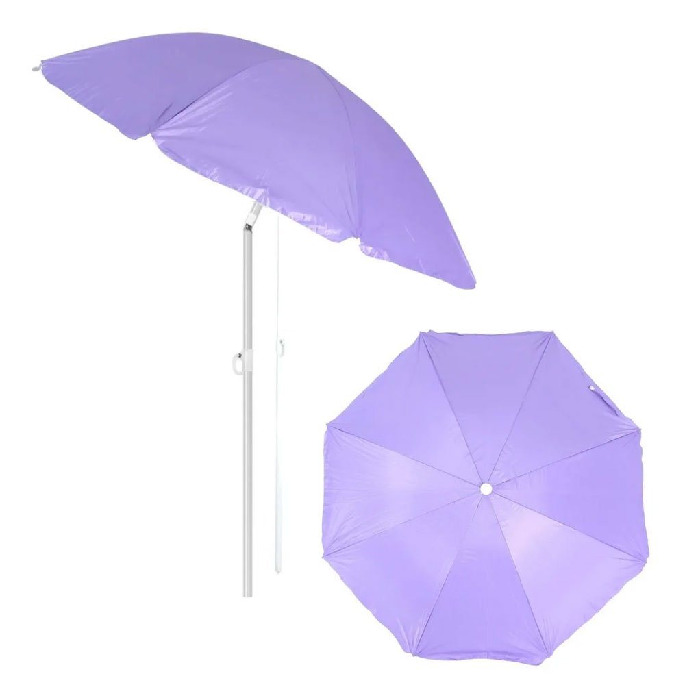 Guarda-sol Praia Piscina 1,80m Articulado - Lilás / Roxinho ...