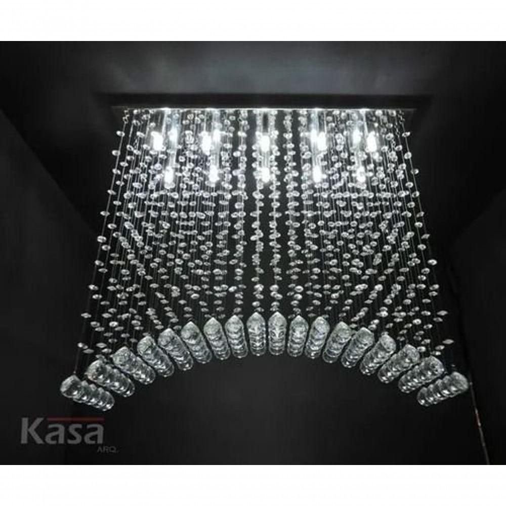 Lustre para Sala, Quarto, Sala de Jantar, Hall, Cozinha em Cristal K9 ...