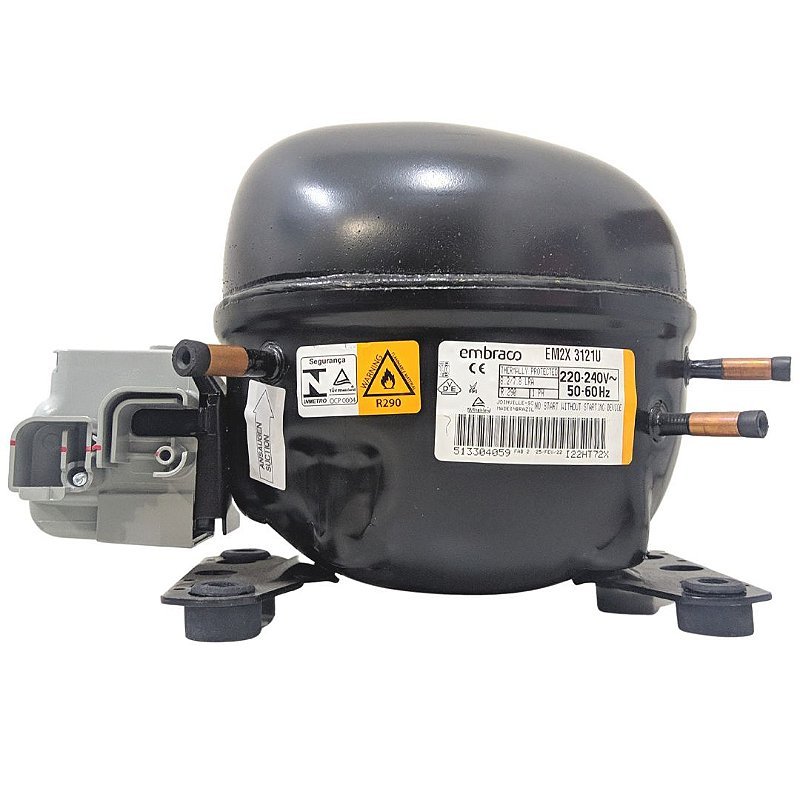 Motor Compressor 1/3 Em2x3121u Gás R290 Embraco 220v | MadeiraMadeira