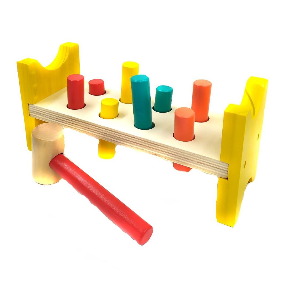 Brinquedo Pedagógico Educativo Bate Martelo | MadeiraMadeira