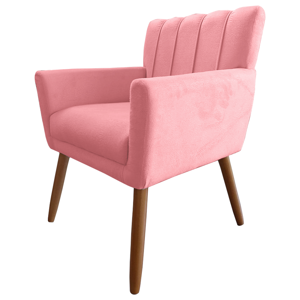 Poltrona Cecília para Sala Conforto e Estilo Rosa Visammer | MadeiraMadeira