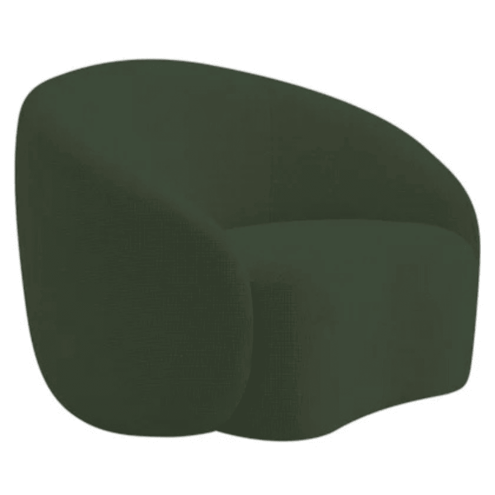 Poltrona Orgânica Luxo Recepção Sala de Estar e Tv Amore Linho Verde ...