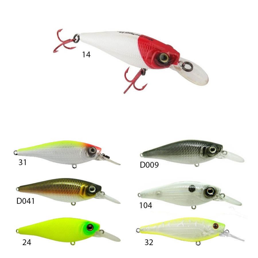 Kit 4 Iscas Artificiais Meia Água King Shad 70 Marine Sports | MadeiraMadeira