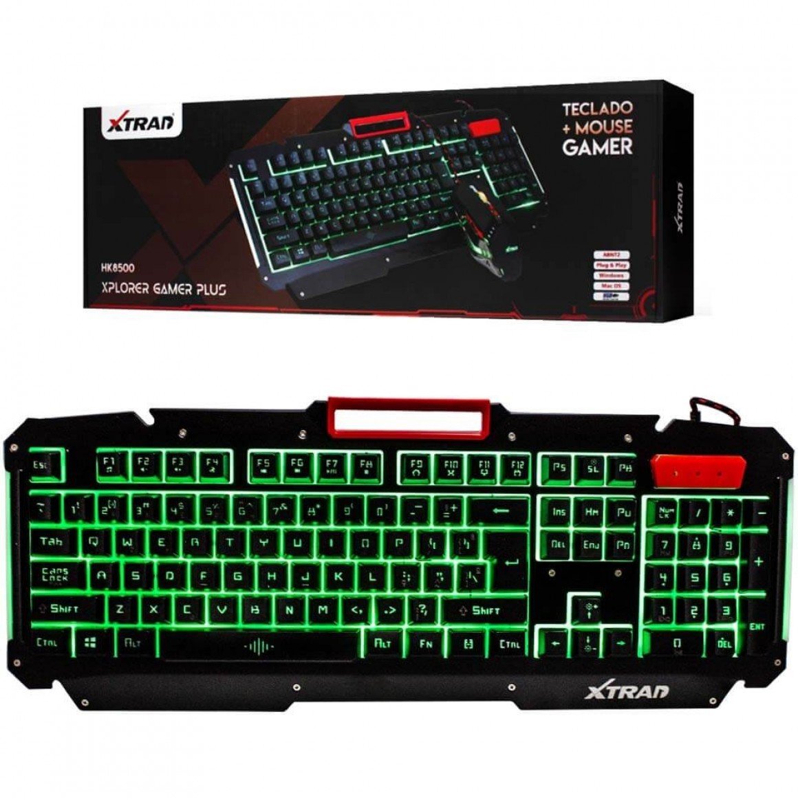 Kit Teclado E Mouse Gamer Xtrad Hk-8500 | MadeiraMadeira