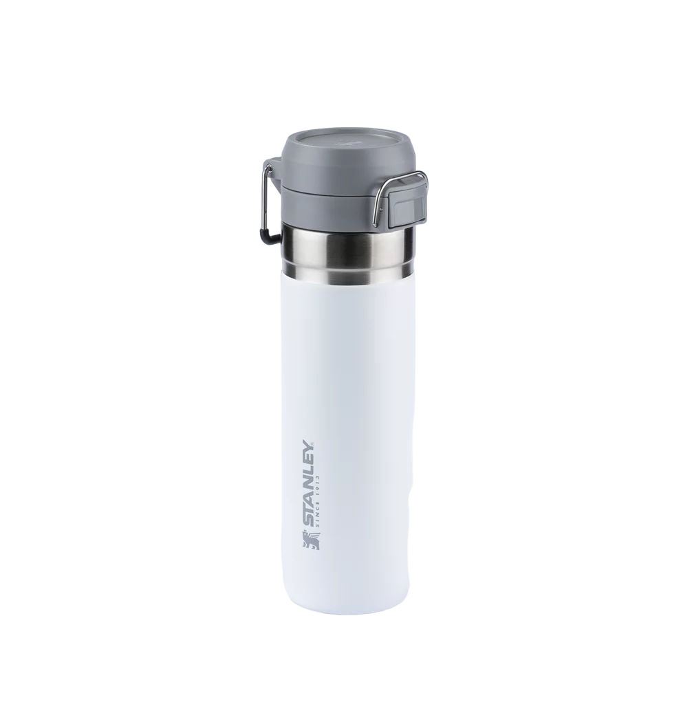 Garrafa Térmica Stanley Academia Branco Quick Flip 710ml | MadeiraMadeira