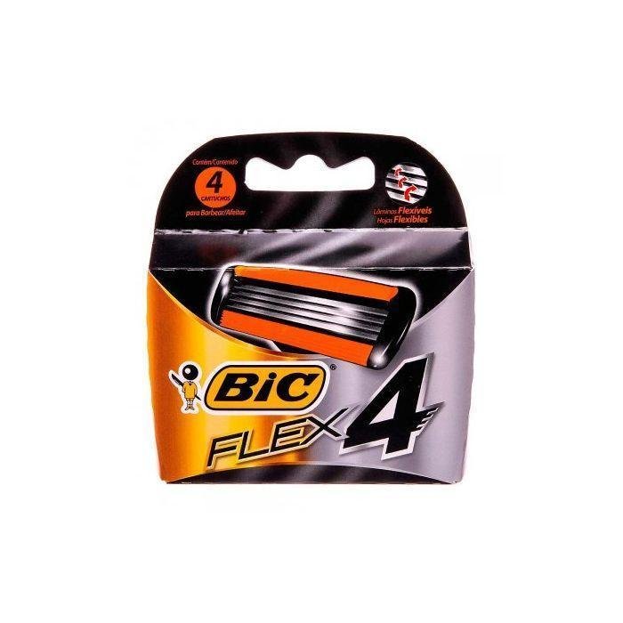 Kit Refil Bic Flex 4 Laminas - C/4 X6 | MadeiraMadeira