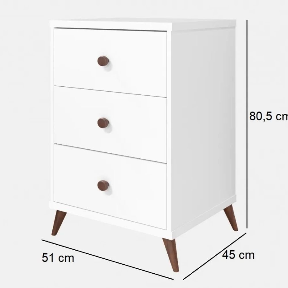 Mini Cômoda Gaveta Secreta Bond Potente 100% MDF | MadeiraMadeira