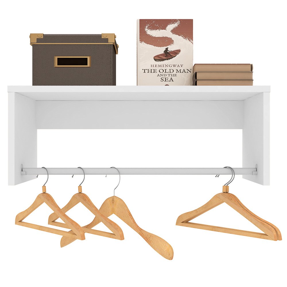 Kit 04 Nichos Suspenso Dakar com Cabideiro Branco - D'Rossi ...