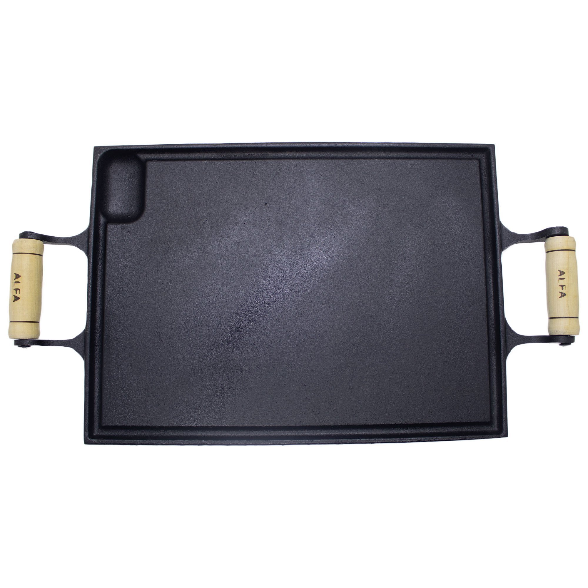 Bifeteira de Ferro Fundido Chapa Polida 25x35cm | MadeiraMadeira