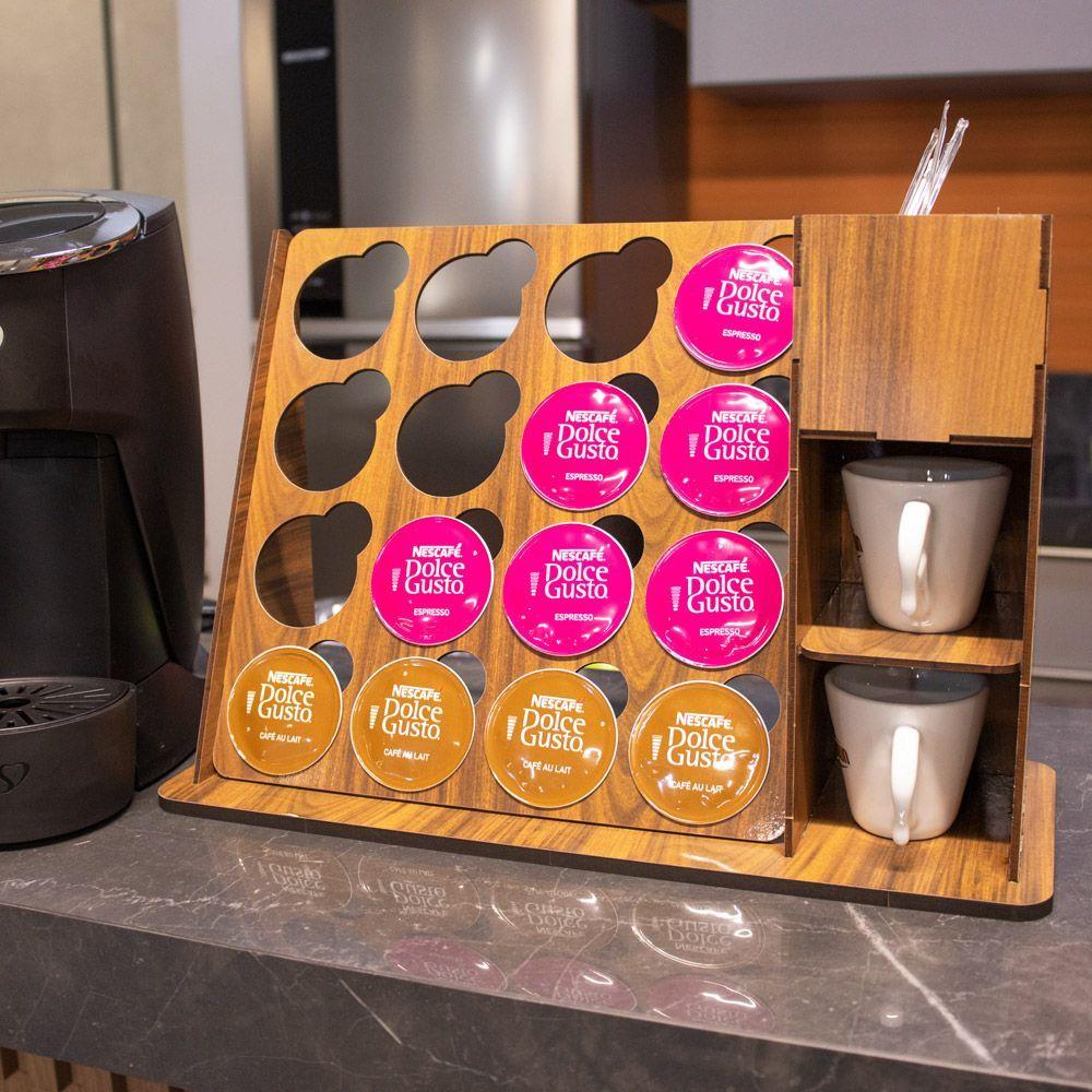 Porta Cápsula de Café e Porta Xícara | MadeiraMadeira