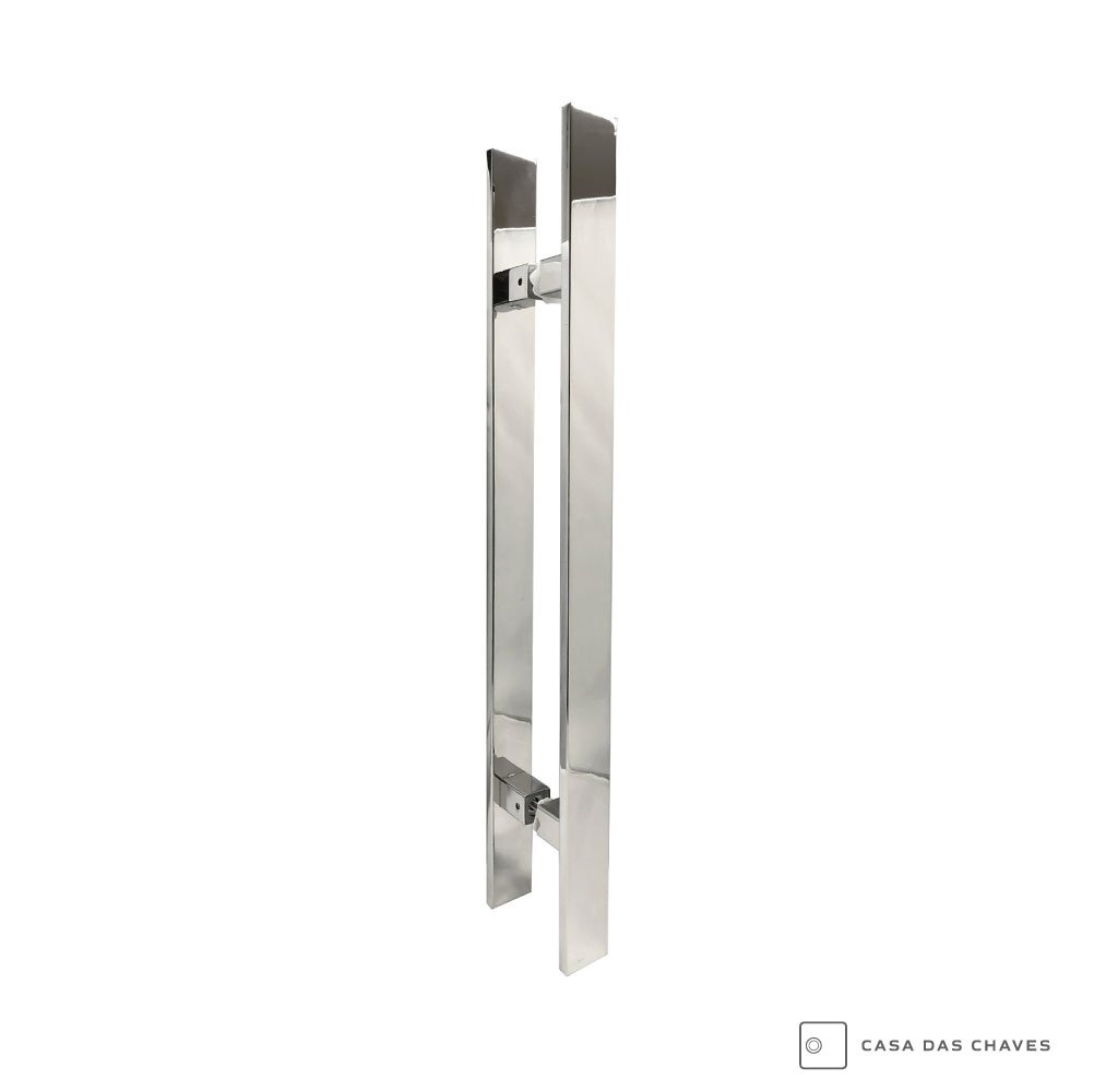 Puxador Planus T Vesfer Planus Tubular Inox Polido 60cm | MadeiraMadeira