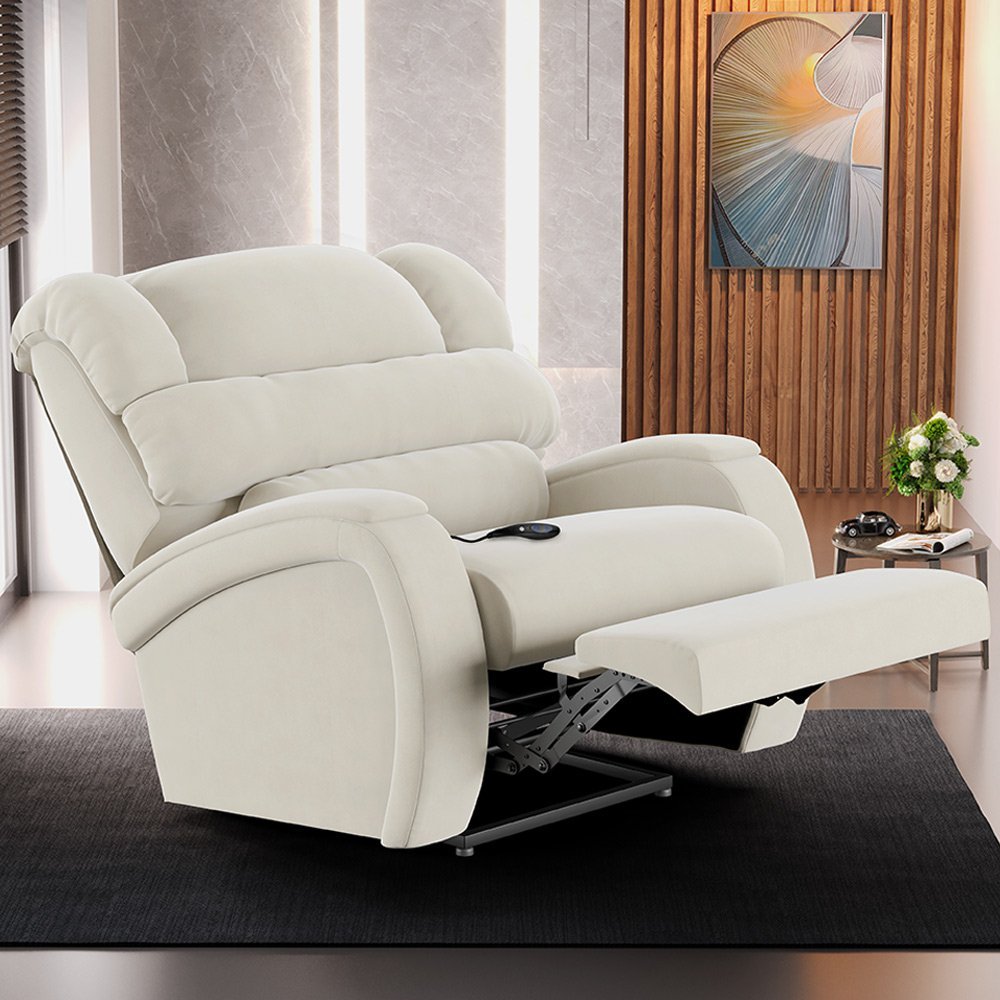 Poltrona do Papai Sala de Cinema Reclinável Kylie Controle Power ...