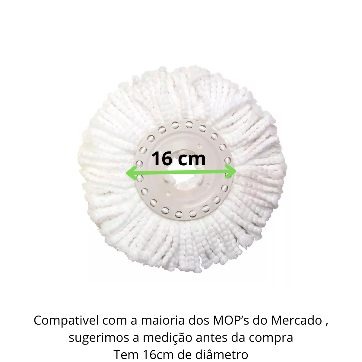 Refil de Microfibra Perfect Mop Pro 360 Original | MadeiraMadeira