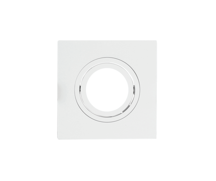 KIT 10 SPOTS EMBUTIDO QUADRADO FACE PLANA BRANCO MR16 | MadeiraMadeira