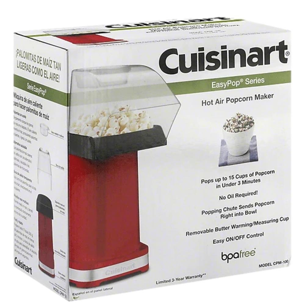 Cuisinart EasyPop Popcorn Máquina de Pipoca Vermelha CPM100 ...