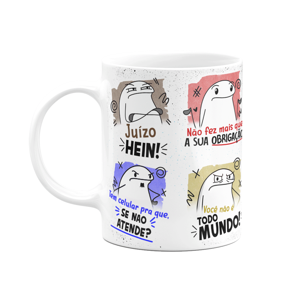 Caneca Flork Pais - Falas de Pai - Branca | MadeiraMadeira