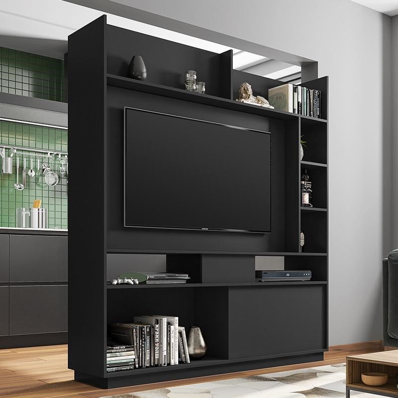 Estante Home Divisor de Ambientes Versus para TV até 50” Preto Velluto ...