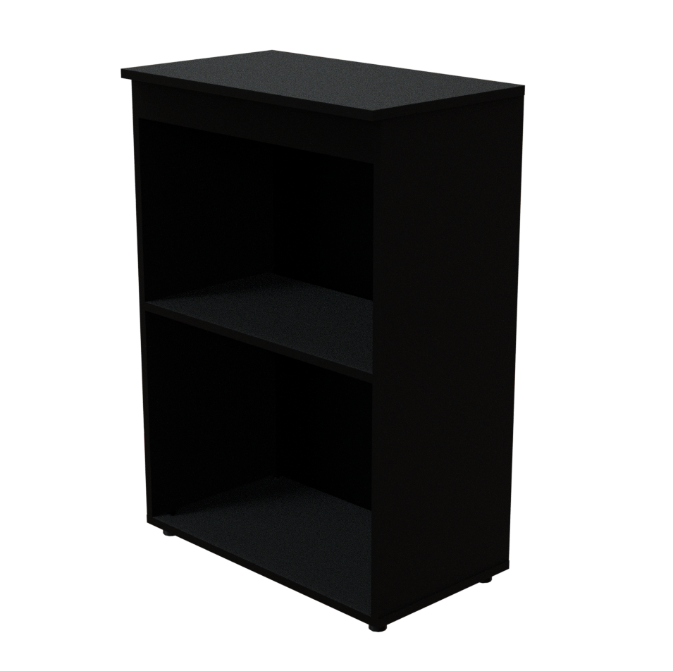 Estante Baixa 1 Prateleira Para Escritório Com Cor Preta | MadeiraMadeira