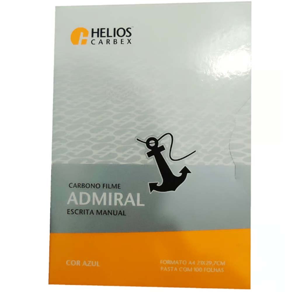 Pacote Papel Carbono 76uni Filme Admiral Helios Carbex | MadeiraMadeira