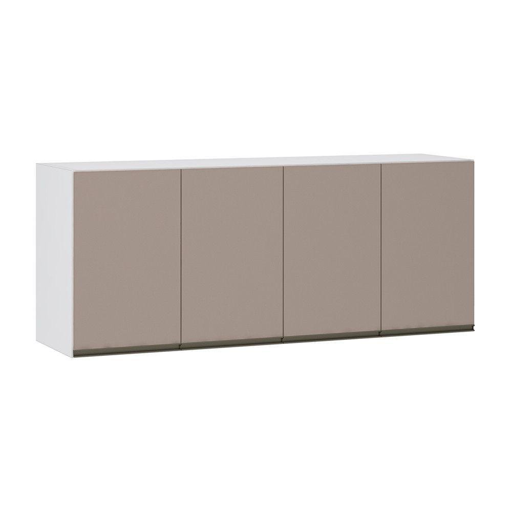 Maleiro Ponte Aérea 4 Portas 165cm Branco C/Connect | MadeiraMadeira