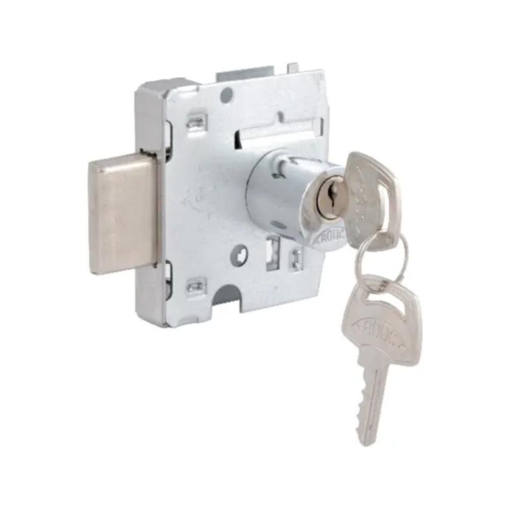 Fechadura Blindex Vidro Porta de Bater Lingueta Redondo | MadeiraMadeira